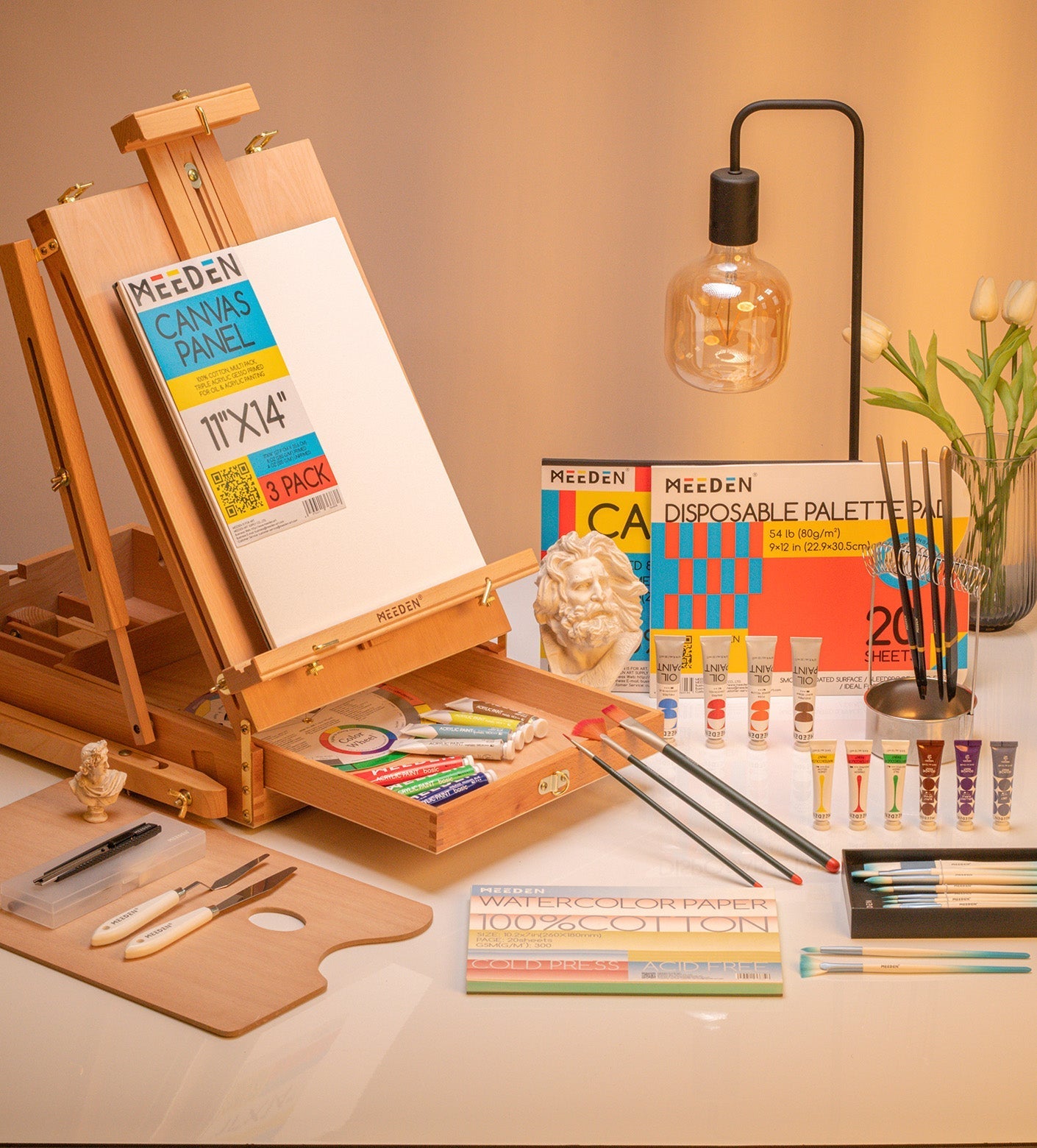 Art Sets: Oil Painting, Acrylic Painting, Watercolor Painting