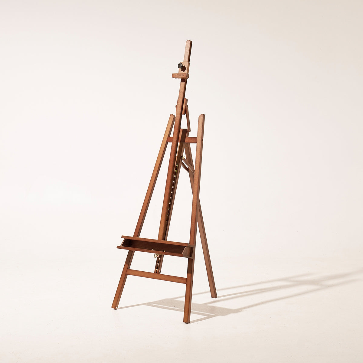 MEEDEN Artist Large A-Frame Adjustable Easel Stand Light Walnut