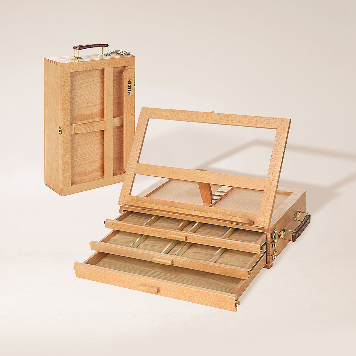 MEEDEN Artist Large Adjustable Sketchbox Tabletop Easel - MEEDEN ART